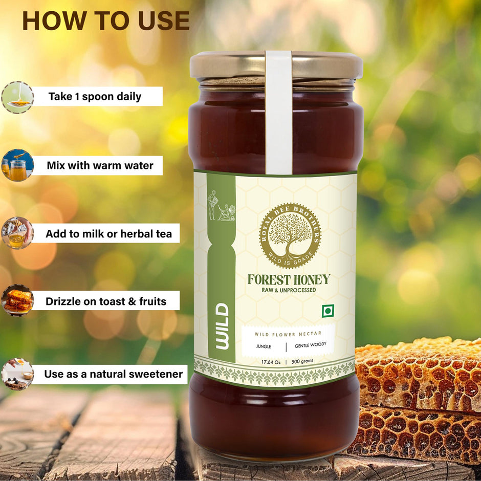 NPOP APEDA Organic Certified Wild Forest Honey | Raw, Unprocessed ...